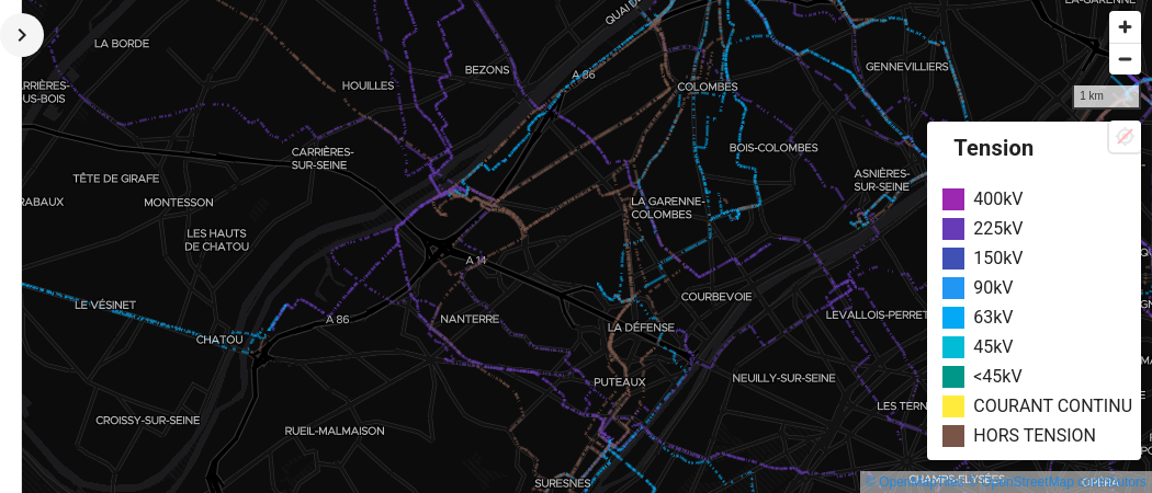 Ligne souterraines RTE